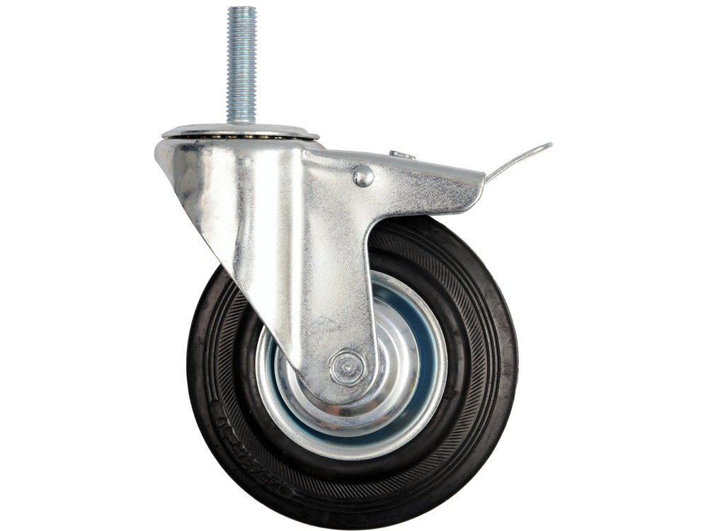 ROATĂ PIVOTANTĂ CU FILET ȘI FRÂNĂ 125/37.5MM 125 mm - Vorel 87333 ...